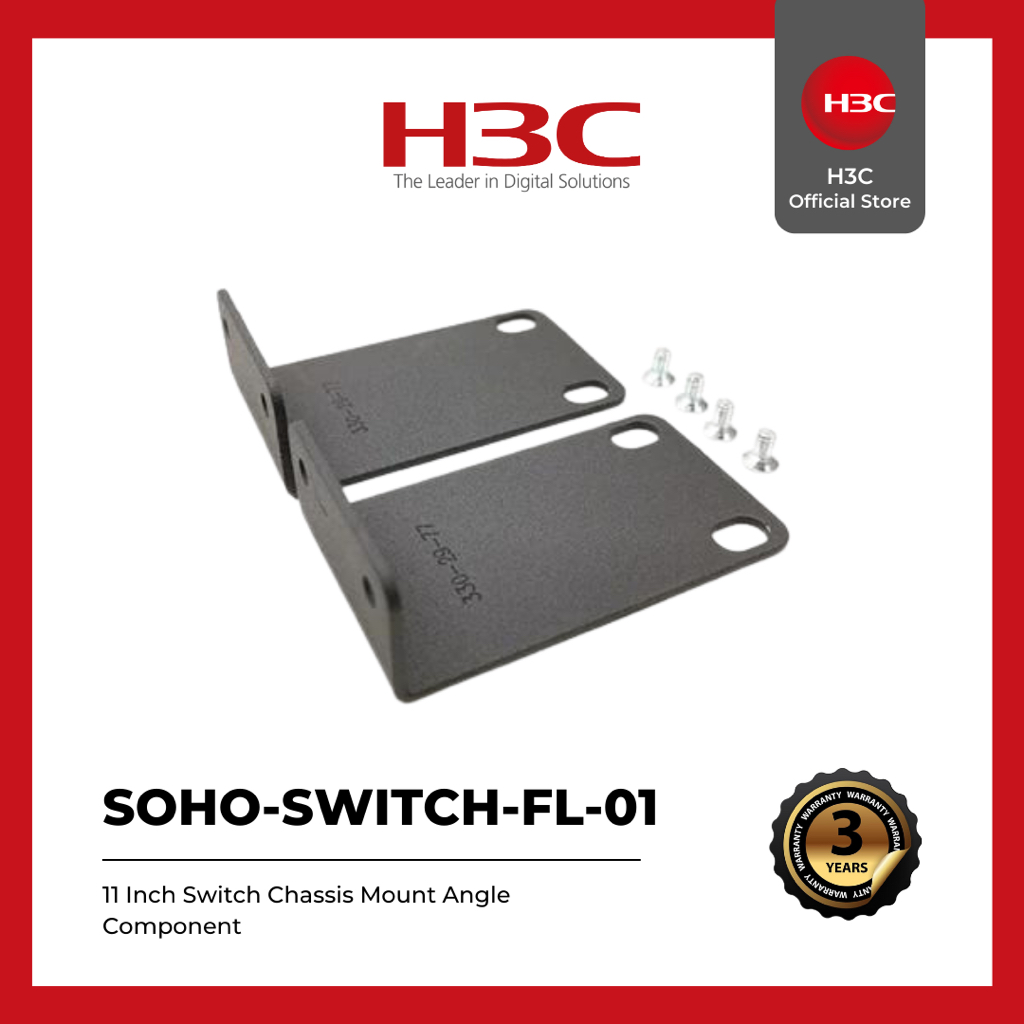 Jual H3C SOHO-SWITCH-FL-01 8 Port Switch 11 Inch Chassis Mount Angle ...