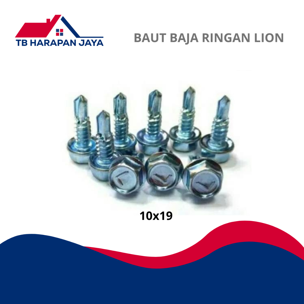 Jual Baut Baja Ringan Lion 10x19 | Shopee Indonesia