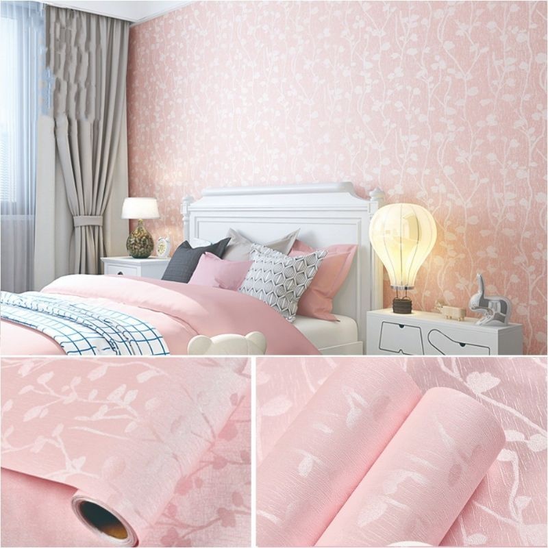 Jual Wallpaper Dinding Kamar Tidur Wallpaper Emboss Wallpaper Embos Putih Wallpaper Ruang Tamu ...