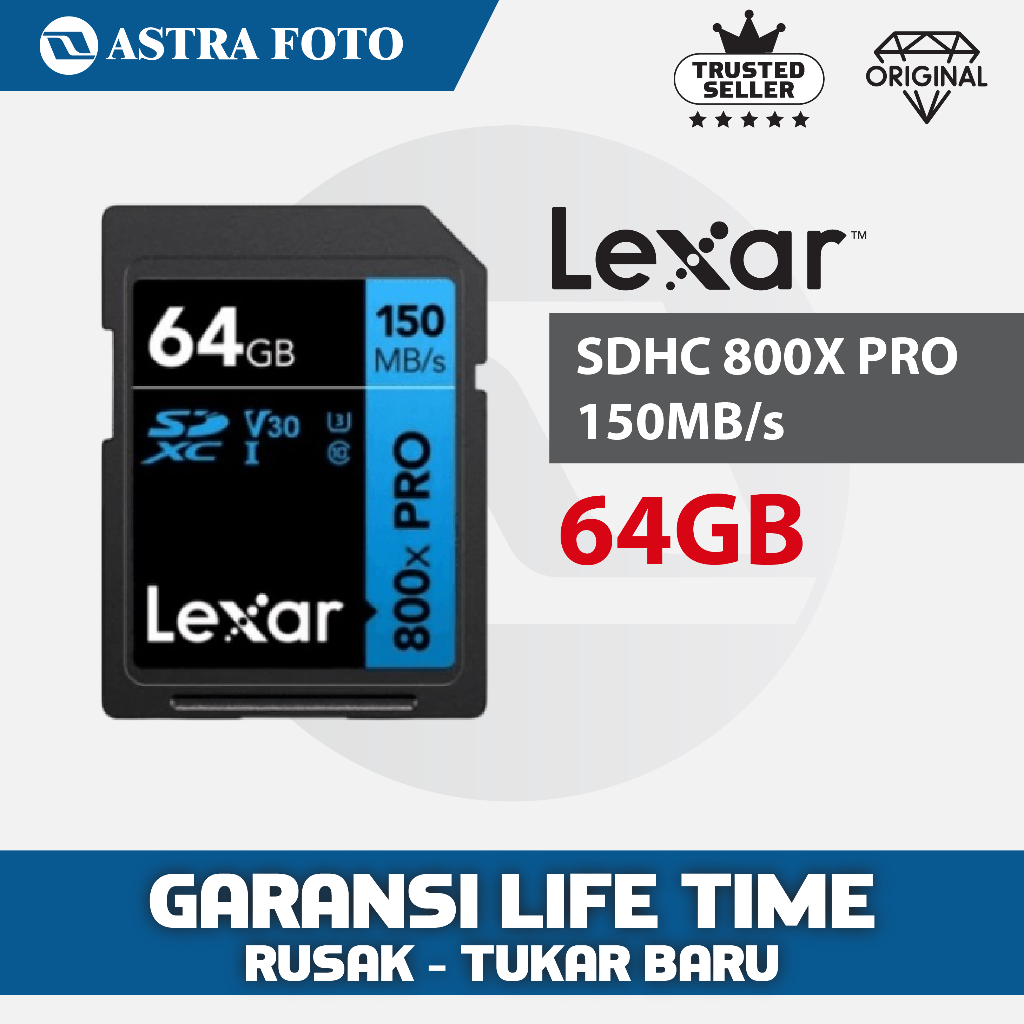 Jual Lexar High Performance 800x PRO 150mbps SDXC UHS-I 64GB Memory ... Jual Lexar High Performance 800x PRO 150mbps SDXC UHS-I 64GB Memory ...