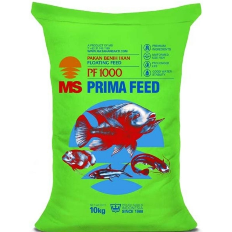 Jual MS Prima Feed PF 1000 - Pakan Benih Ikan Kemasan 10 Kg | Shopee ...