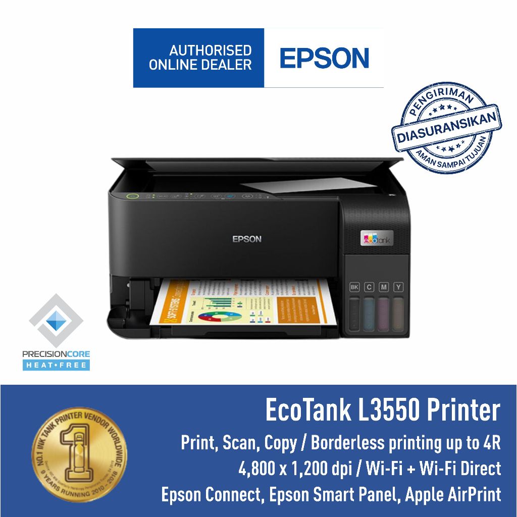 Jual Printer EPSON L3550 L-3550 L 3550 Print Scan Copy Wifi Wireless ...