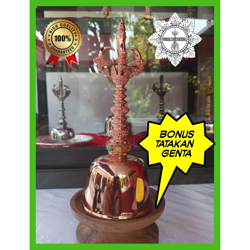 Jual GENTA PANCADATU DIAMETER 7 dan 8 CM WARNA TEMBAGA / GENTA BALI ...