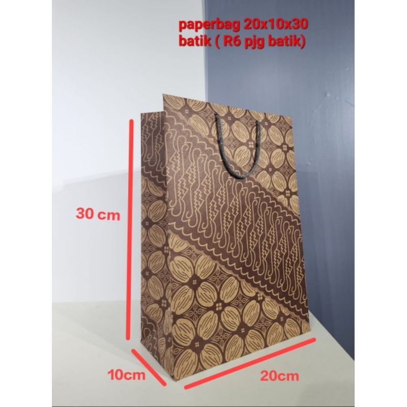Jual paper bag 20x10x30 Batik (R6 pjg Batik) | Shopee Indonesia