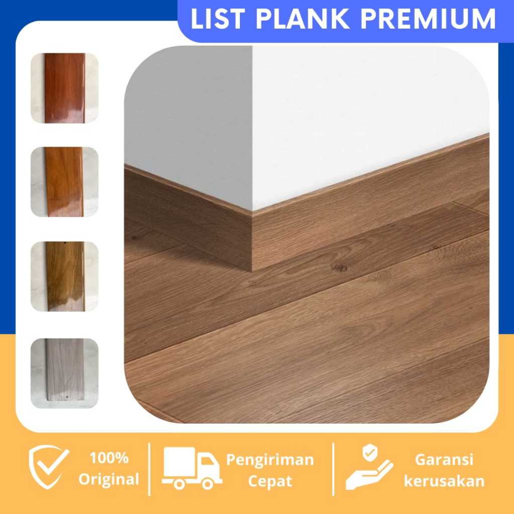Jual LIST PVC/PLINT LIST PLANK/SKIRTING LIST LANTAI KAYU LANTAI VINYL 2.4 meter | Shopee Indonesia