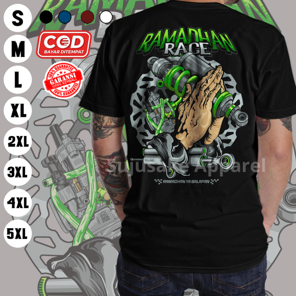 Jual Baju Kaos Atasan Pria Ramadan Ramadhan Lebaran Race Racing Distro ...