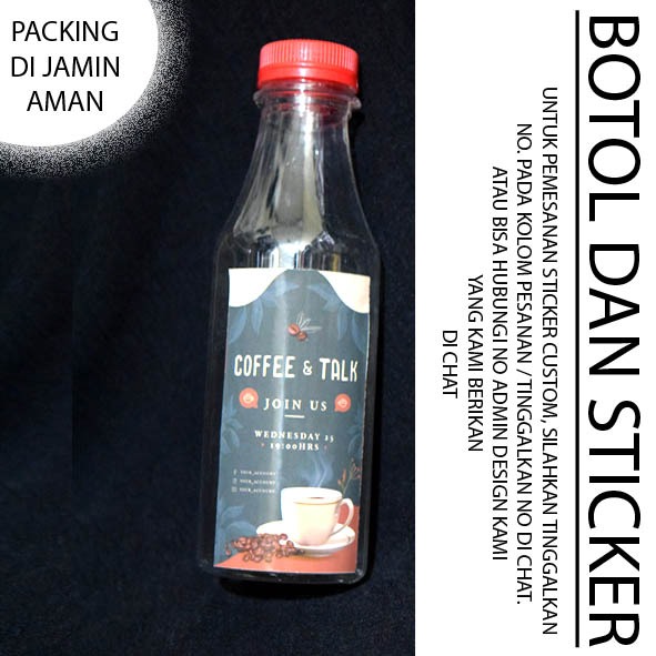 Jual STIKER MINUMAN DAN BOTOL MILK / BOTOL SUSU 250 ML BOTOL PLASTIK ...