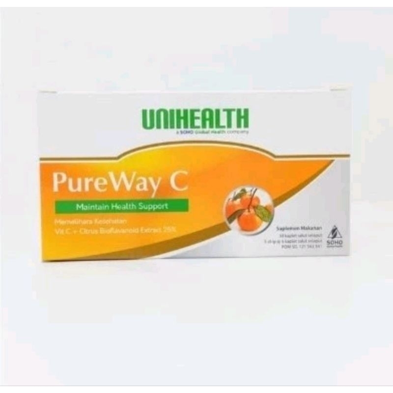 Jual Pureway C Vitamin C 30kaplet Unihealth | Shopee Indonesia