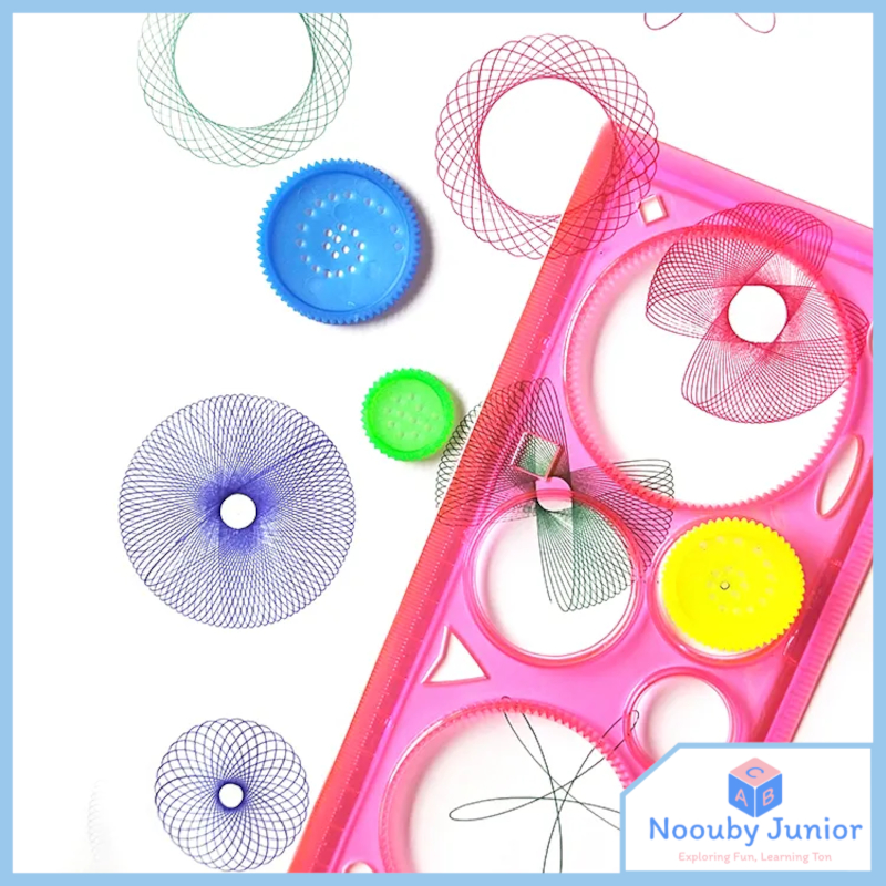 Jual NOOUBY Penggaris Putar Bunga Spirograph Geometrik | Shopee Indonesia