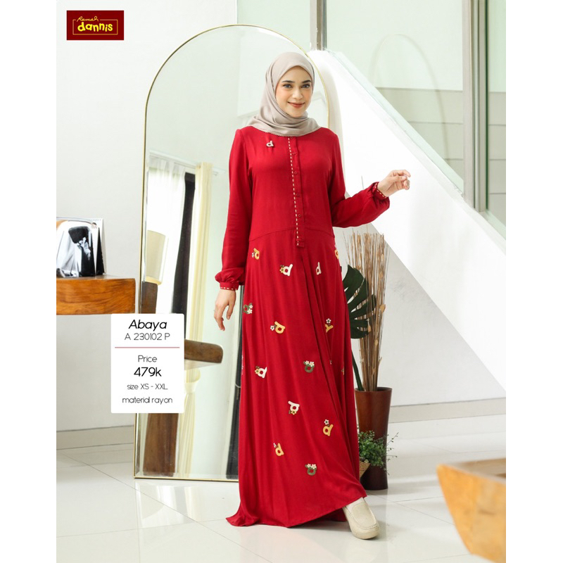 Jual Abaya A230102P exclusive by Dannis | Shopee Indonesia