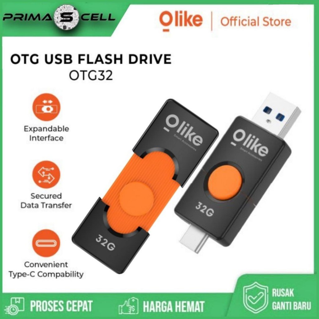 Jual Flasdisk Olike 32GB Dual-Interface OTG32 Hight Speed USB 3.2 Type ...