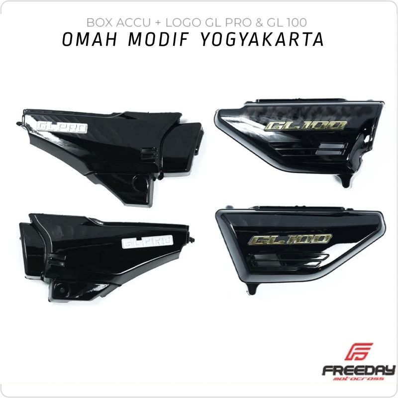 Jual Cover Box Accu Aki GL Tepong Aki Set Emblem GL 100 MAX Pro GL ...