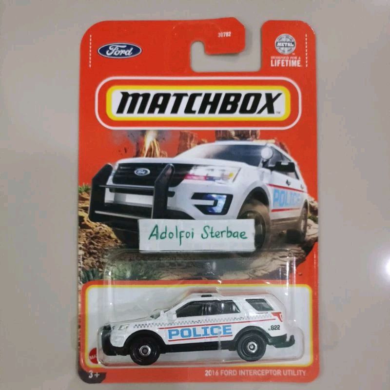 Jual matchbox 2016 '16 ford interceptor utility mbx rescue fire chief ...
