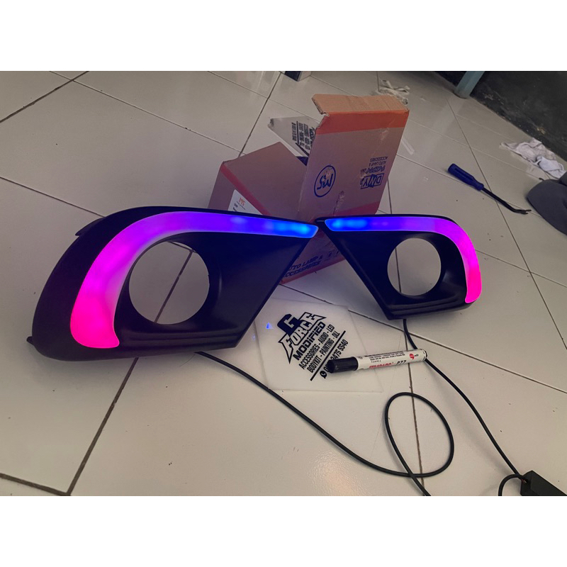 Jual Cover foglamp custom DRL alis toyota Grand innova Luxury tahun ...