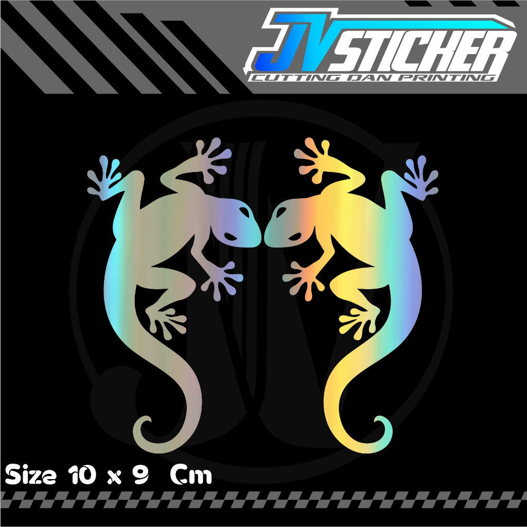 Jual stiker cicak isi 2 cutting sticker motor murah | Shopee Indonesia