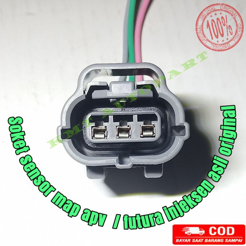 Jual soket sensor map suzuki apv futura injeksen / soket maf sensor apv ...