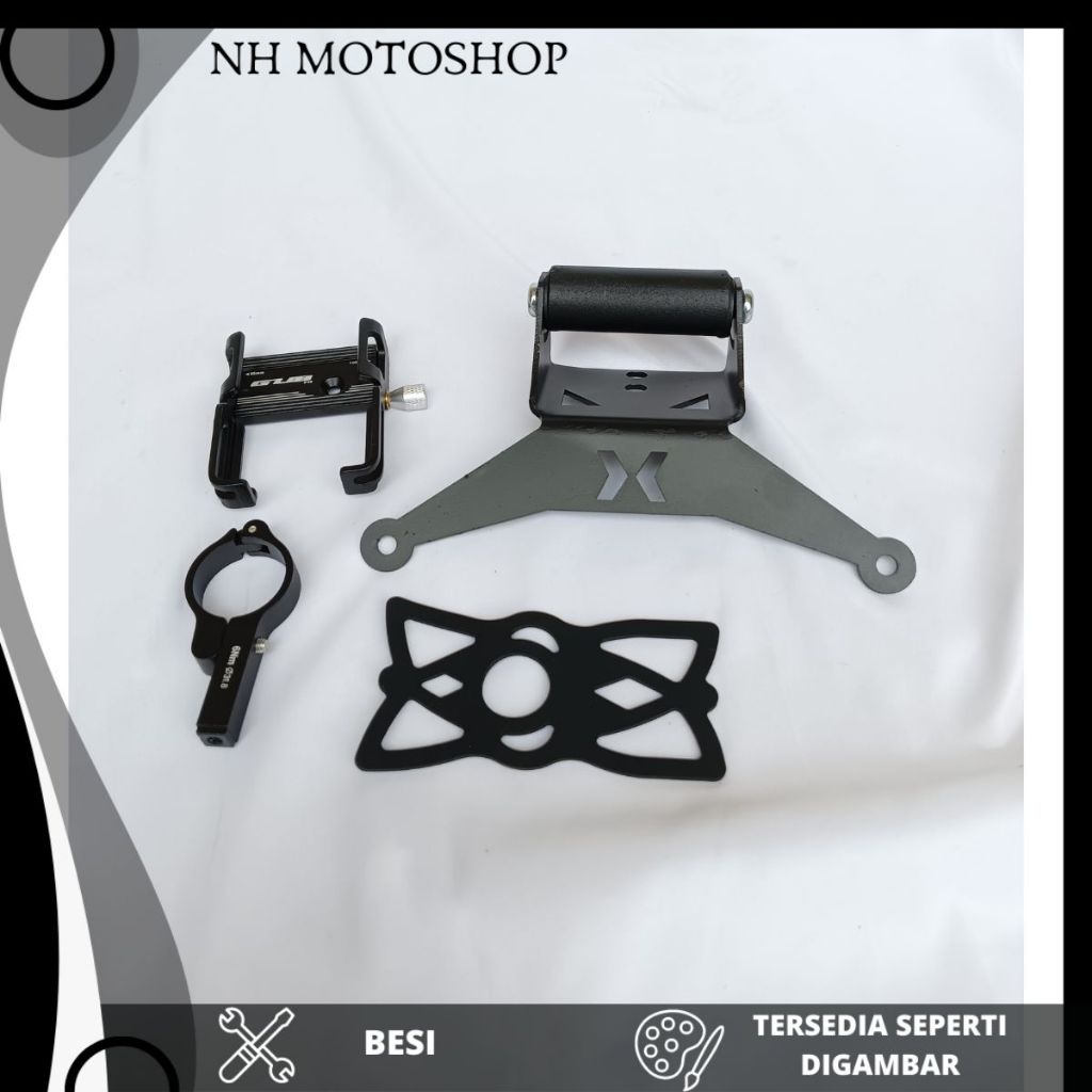 Jual PAKET HOLDER HP GUB GPS HOLDER HANDPHONE DAN BRACKET YAMAHA XMAX ...