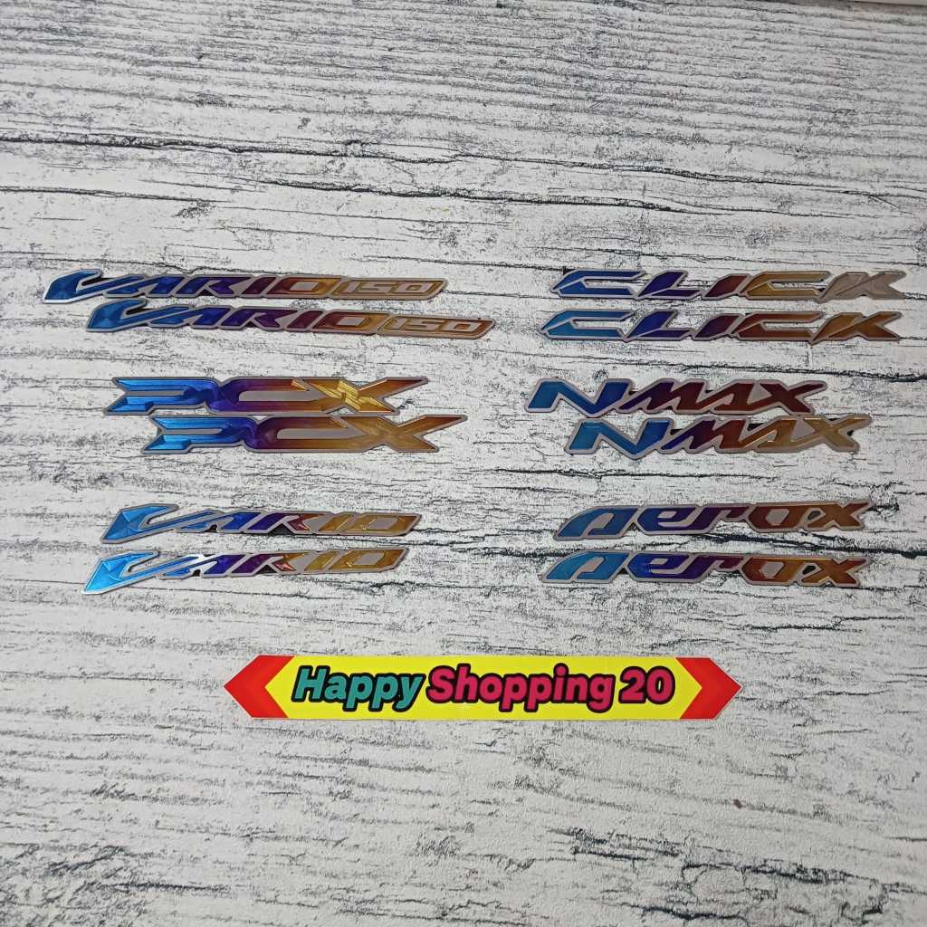 Jual LOGO EMBLEM TITANIUM ORIGINAL VIETN VARIO CLICK PCX NMAX AEROX DLL ...