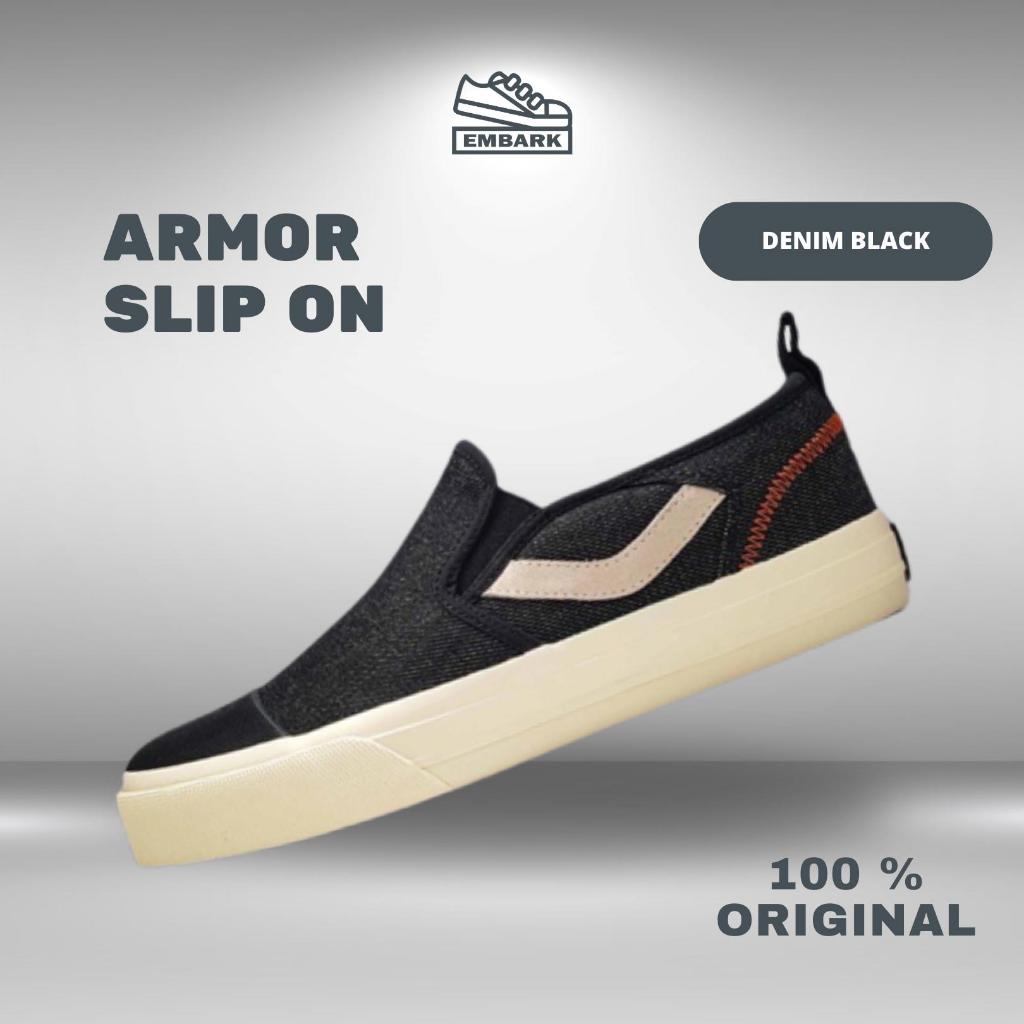 Jual Ventela Sepatu Armor Denim Slip on Badjatex Original | Shopee ...