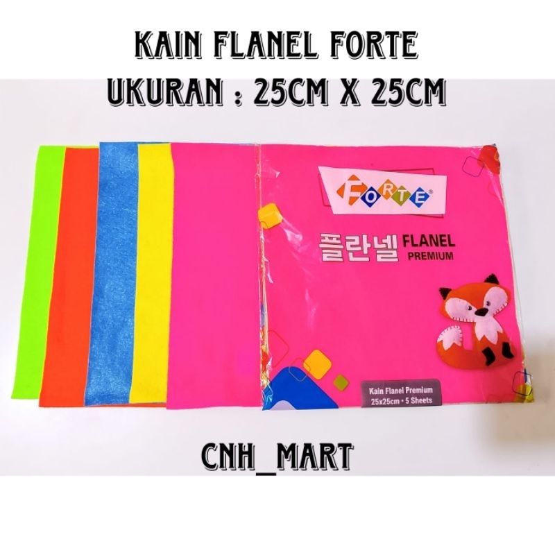 Jual Kain Panel 25 x 25 Forte - Kain Kerajinan Tangan 1Pak ( 5 Lembar ...