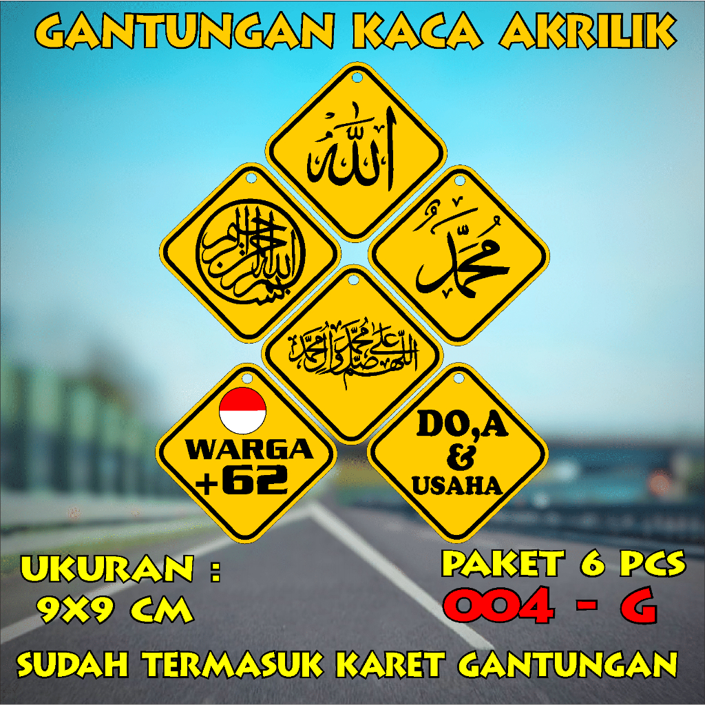 Jual Gantungan kaca truk bus hiasan tempel DI kaca mobil - 04 Akrilik ...