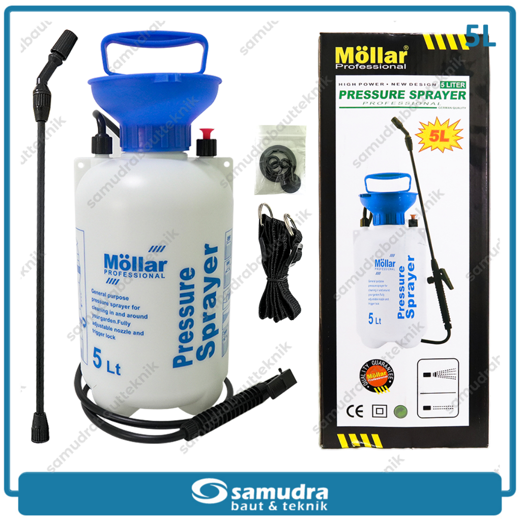 Jual MOLLAR Botol Spray 5 Liter Alat Semprot Disinfektan Pressure ...
