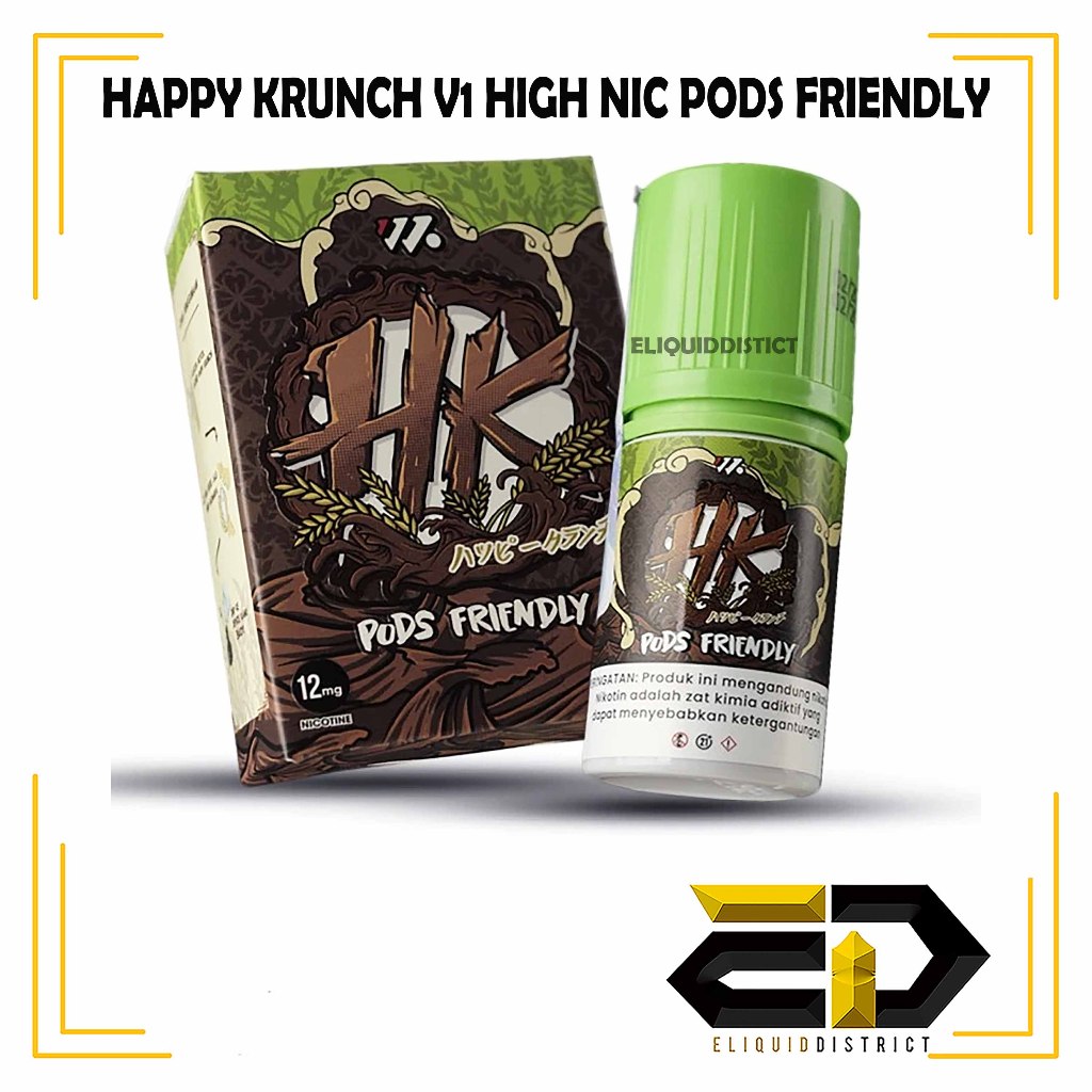 Jual HK HAPPI KRUNCH V1 COKELAT HIGH NIC PODS FRIENDLY By WISE JUICE ...
