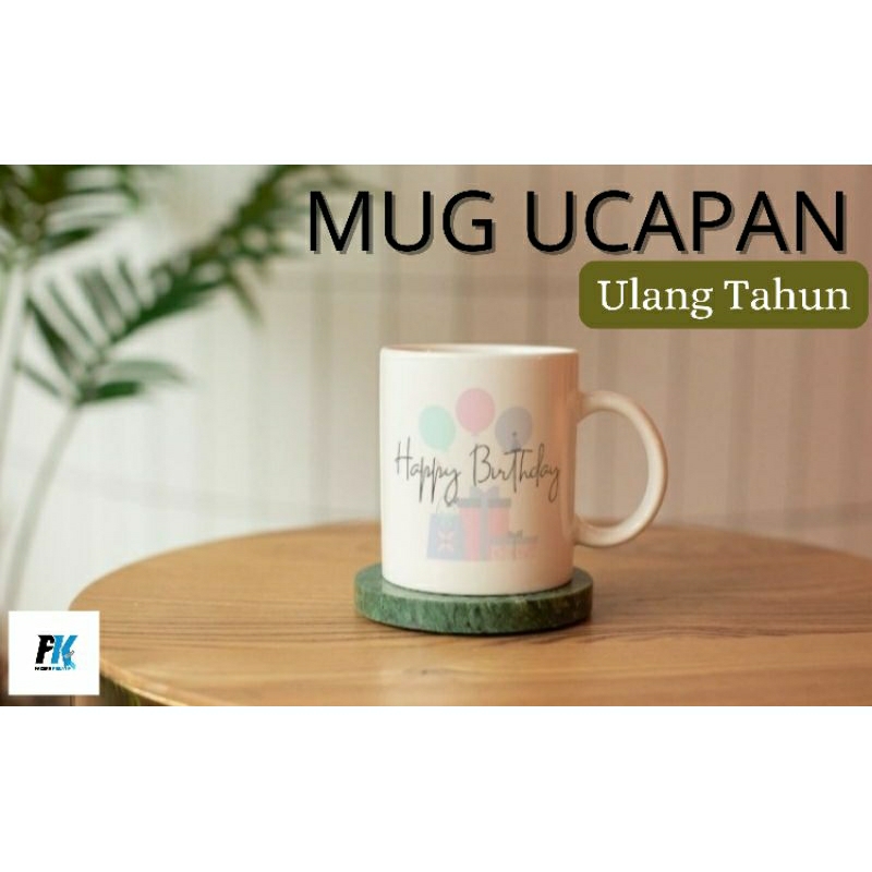 Jual Souvenir mug custom / kado ulang tahun / hadiah ulang tahun / mug ...
