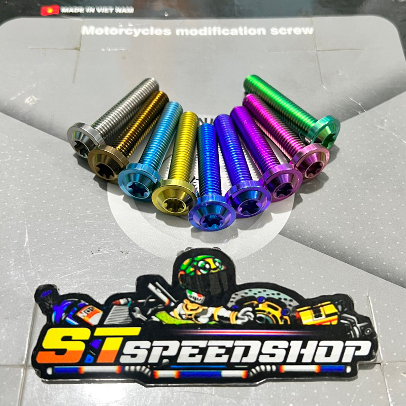Jual Baut Titanium M 8 x 40 Drat 12 x 40 Big Head | Shopee Indonesia
