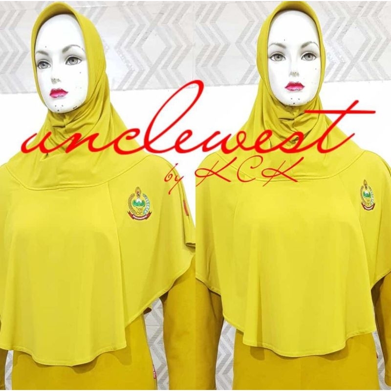 Jual Jilbab Unclewest KCK Pso kuning lemon | Shopee Indonesia