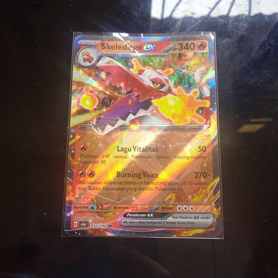 Jual Skeledirge EX RR 032/190 SV4A Pokemon TCG Indonesia Trading Card ...