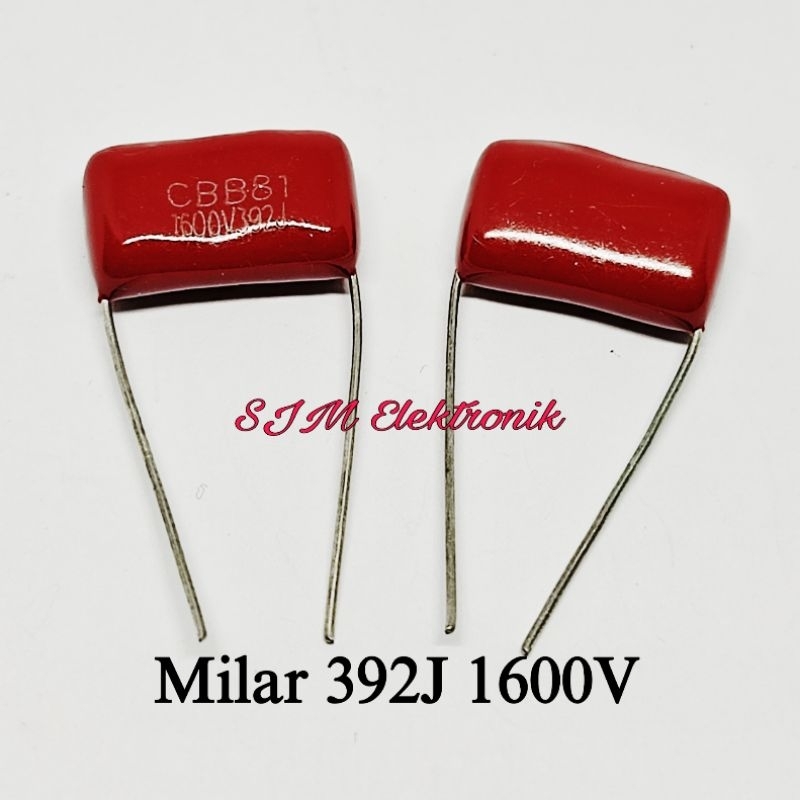 Jual Kapasitor Milar 392J 1600V Capacitor mylar 392 J 1600 Volt ...