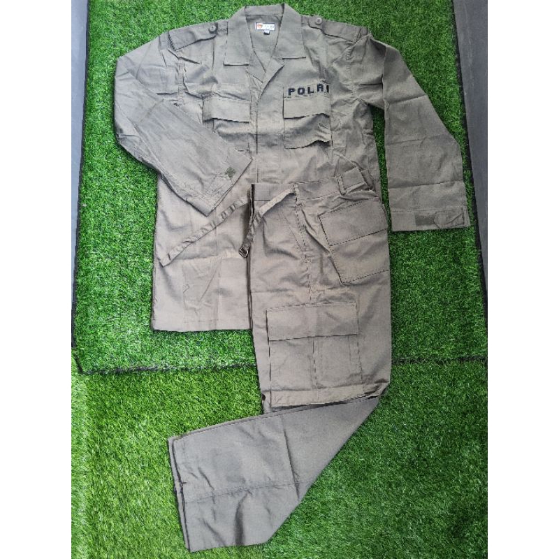 Jual Seragam PDL Hijau Jatah Polri | Shopee Indonesia