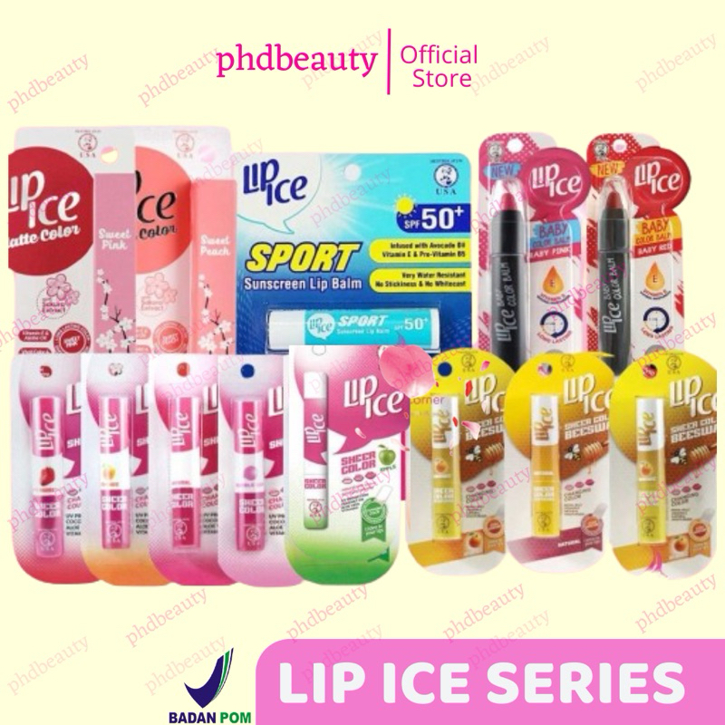 Jual lip ice series Sheer Color Lip Balm lip ice sport lip ice ...