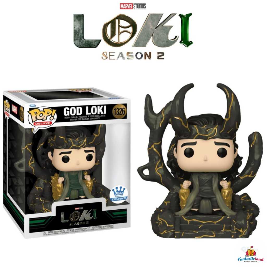Jual Funko POP! Deluxe Marvel Loki Season 2 (2021) - God Loki on Throne ...