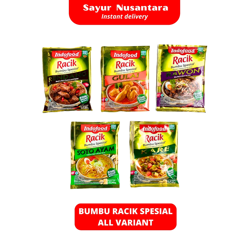Jual Bumbu Racik Indofood ALL VARIANT - Sayur Nusantara | Shopee Indonesia