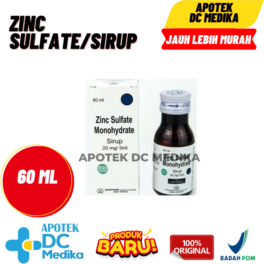 Jual ZINC SULFATE/SYRUP | Shopee Indonesia