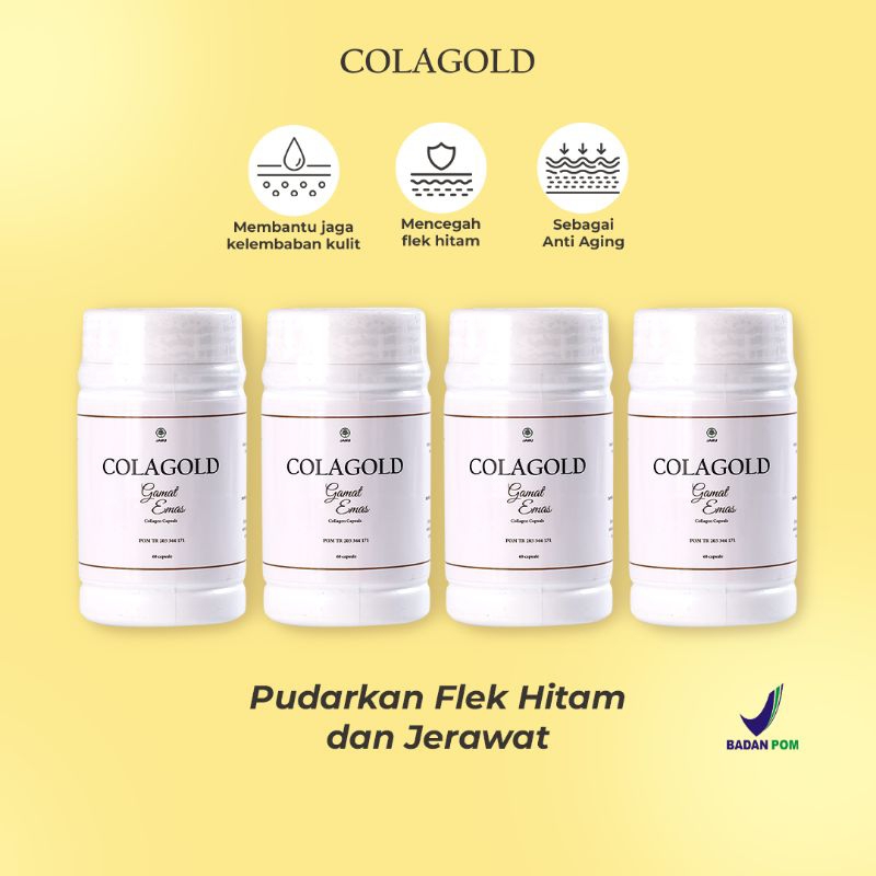 Jual Colagold 4 Pcs Suplemen Collagen Kapsul | Hilangkan Flek Hitam ...
