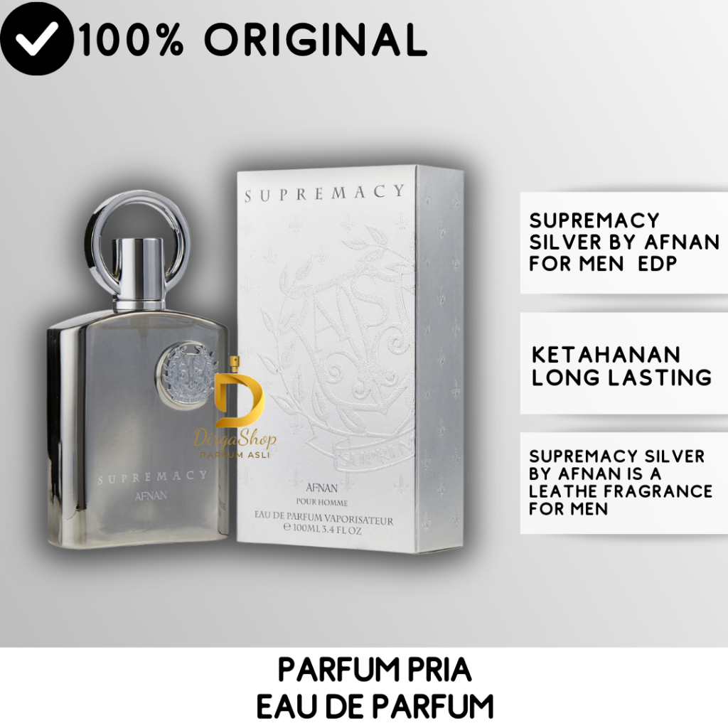 Jual Afnan Supremacy Silver EDP For Men | Shopee Indonesia