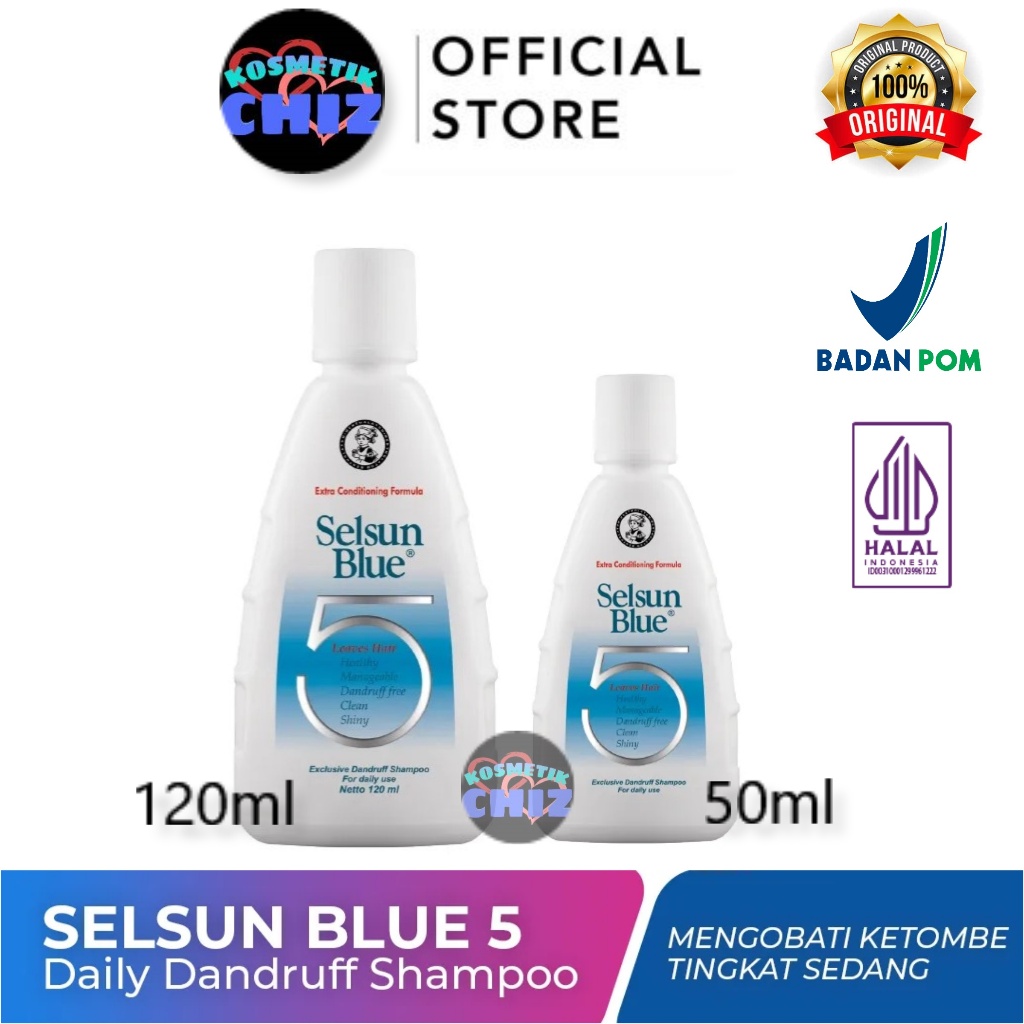 Jual SELSUN Blue 5 Five Shampoo 50ml / 120 ML - Shampo Anti Ketombe ...