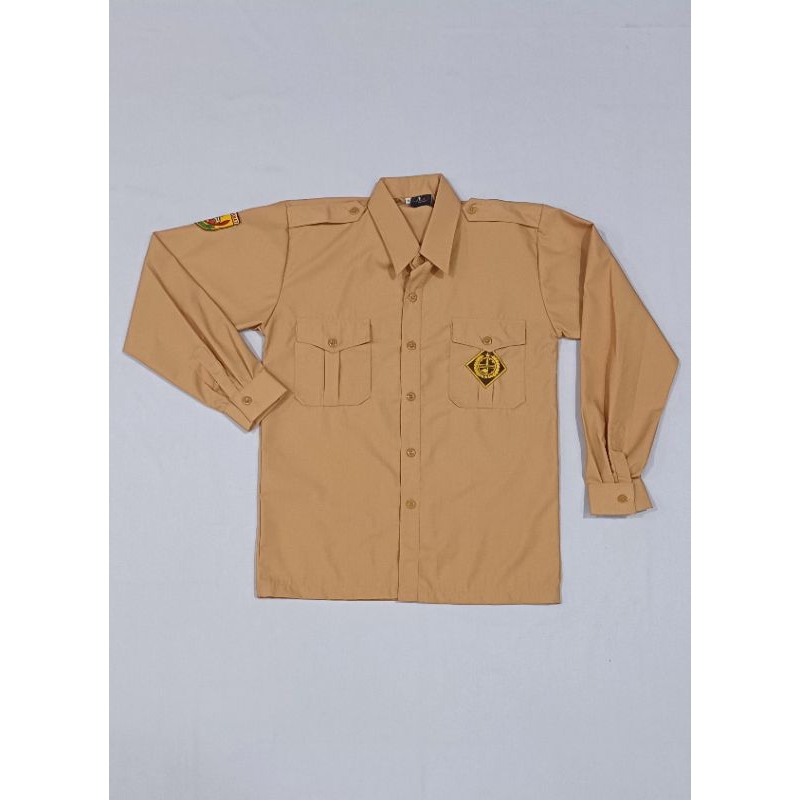 Jual Baju Pramuka SD SMP SMP Penggalang Putra Lengan Panjang - Seragam Sekolah Pramuka - Seragam ...