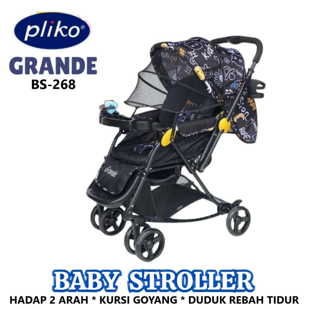 Jual Pliko PK268 Grande 3 Posisi Hadap Depan Belakang Baby Stroller ...