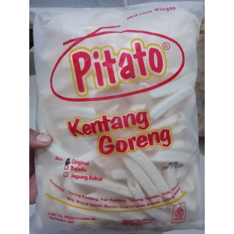 Jual PITATO KENTANG GORENG ORIGINAL KEMASAN 250g | Shopee Indonesia