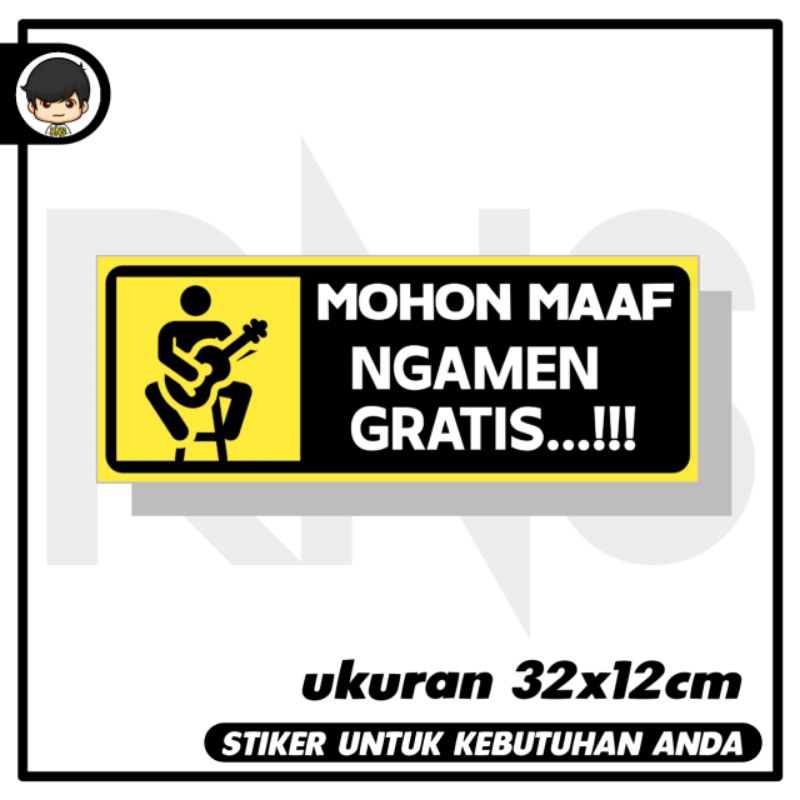 Jual stiker ngamen gratis sticker rambu | Shopee Indonesia