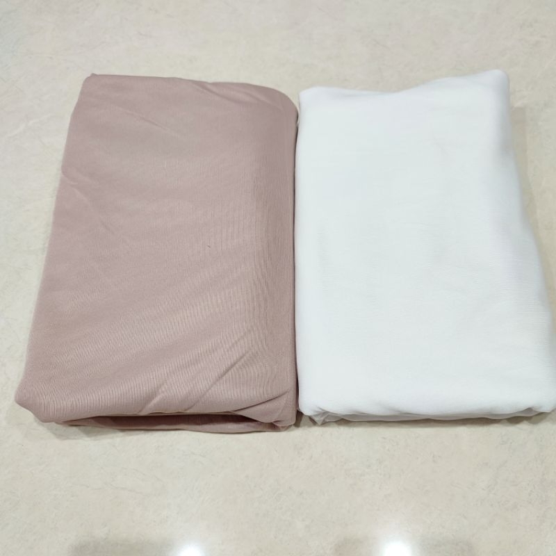 Jual Kain Furing Meteran Nyarung warna Putih dan Rose Gold | Shopee ...