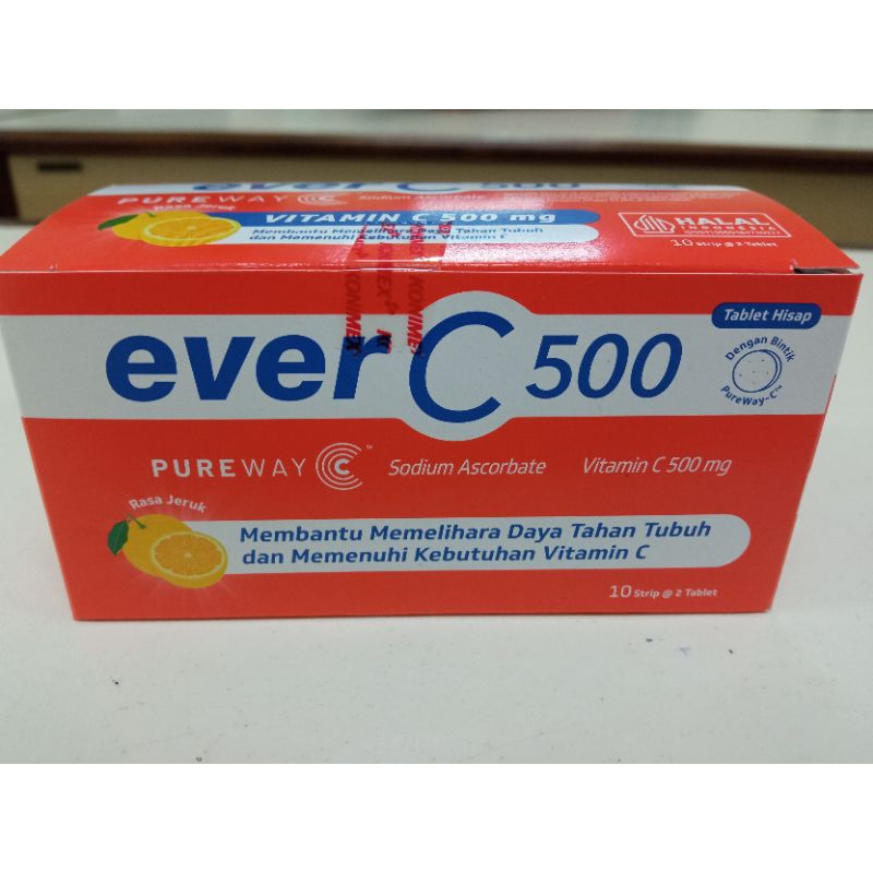Jual Ever C 500 (Tablet hisap) isi 20 Tablet | Shopee Indonesia