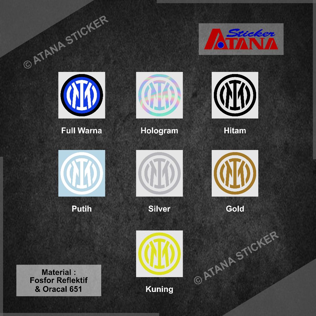 Jual Stiker Cutting Inter Milan Logo Emblem Bola Intermilan ...