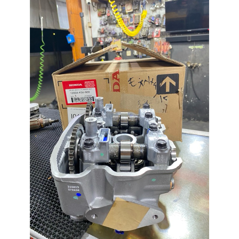 Jual head assy cylinder set 1200A-K56-N00 blok head asy new CB150R, CBR ...