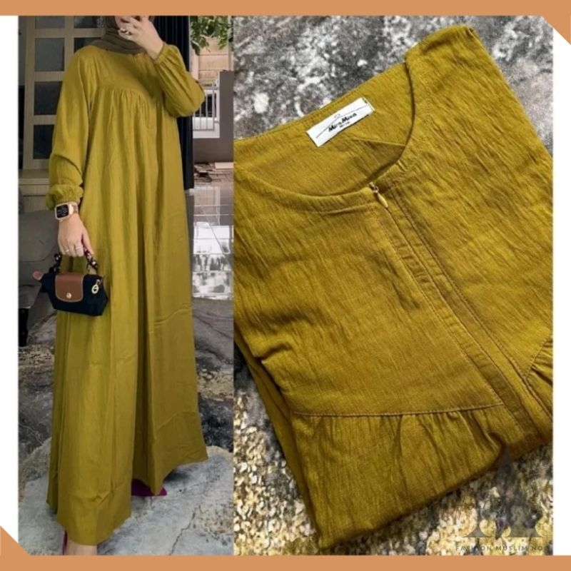 Jual Gamis Polos / Gamis crinkle Airflow Terbaru / Gamis Muslim Viral ...