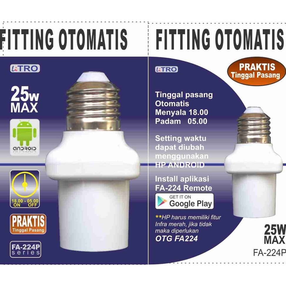 Jual AS Fitting lampu otomatis dengan timer i Paling Dicari | Shopee ...